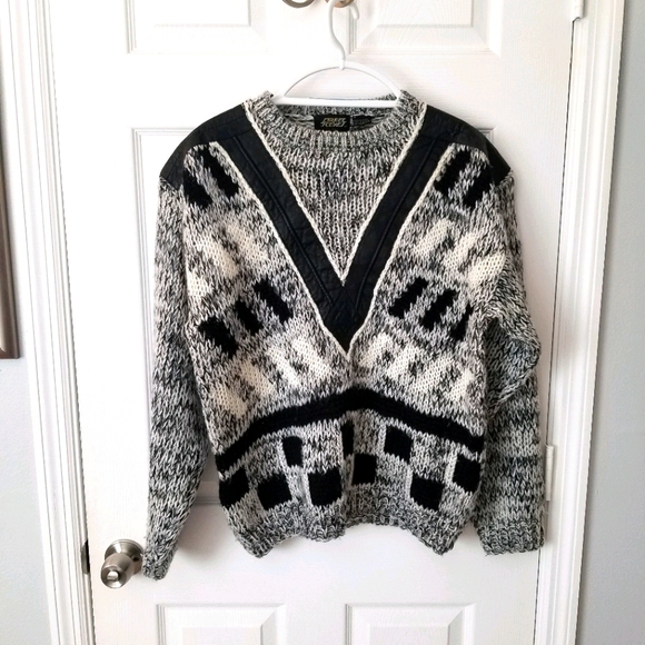 Street Scenes | Sweaters | Vintage 9s Mens Street Scenes Sweater White ...